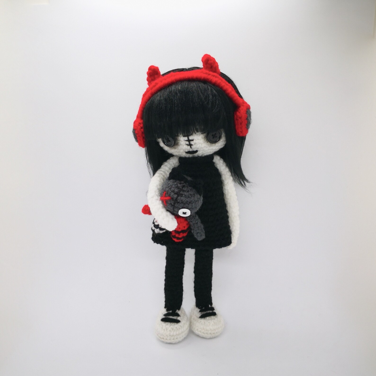 CROCHET PATTERN Punk Rock Demon Girl Goth Doll Amigurumi - Etsy