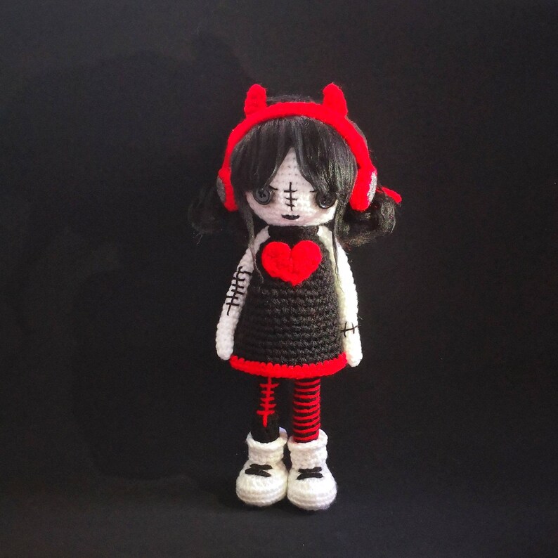 SALE 4 CROCHET PATTERNS Rebellious Grunge Girl Punk Rock Emo | Etsy