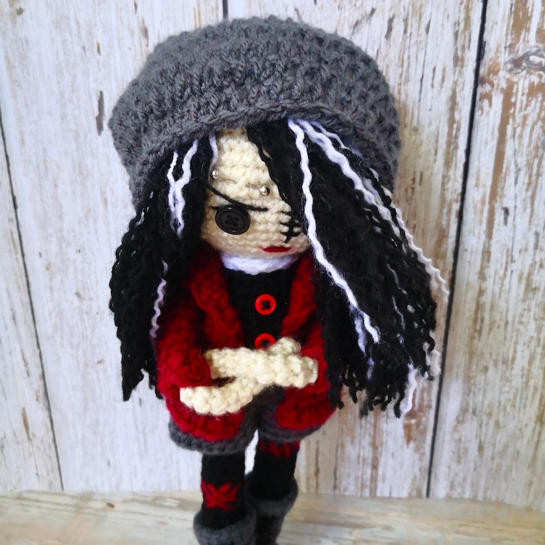 SALE 2 CROCHET PATTERNS Rebellious Grunge Girl, Punk Rock Emo Doll ...