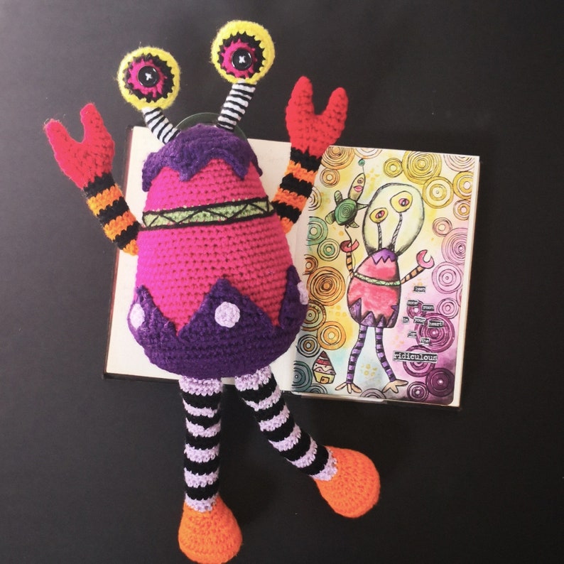 SALE 2 Crochet Patterns Space Alien Crab Large Cat Amigurumi | Etsy