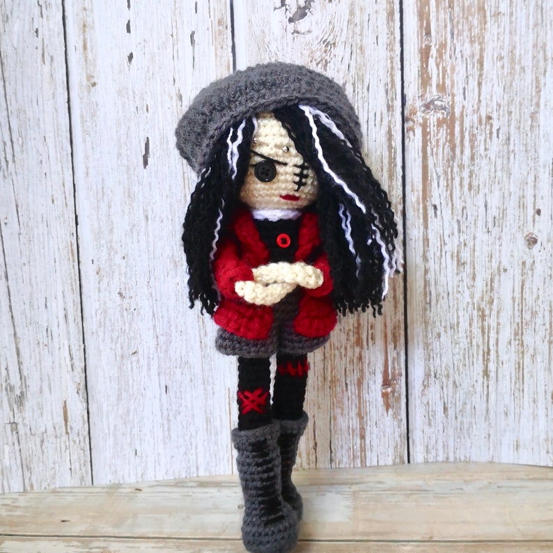 CROCHET PATTERN Rebellious Grunge Girl Emo doll amigurumi | Etsy