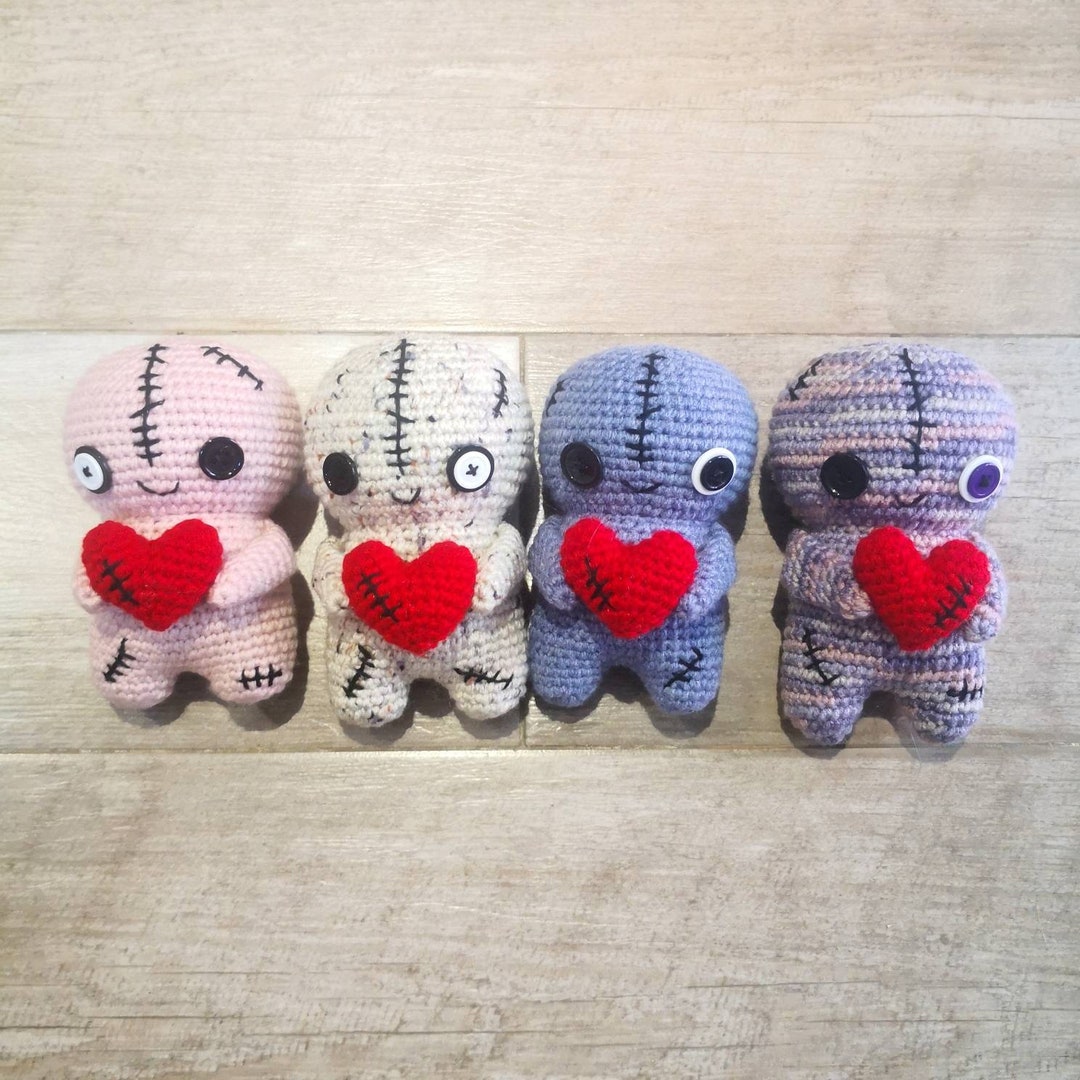 Crocheted Voodoo Doll, Amigurumi Voodoo, Cute Zombie Toy, Zombie Gifts ...