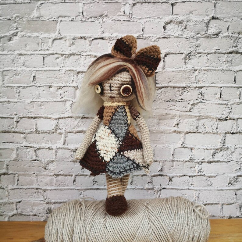 AMIGURUMI PATTERN Patchwork Dolls, Crochet Pattern Doll, Halloween Doll ...