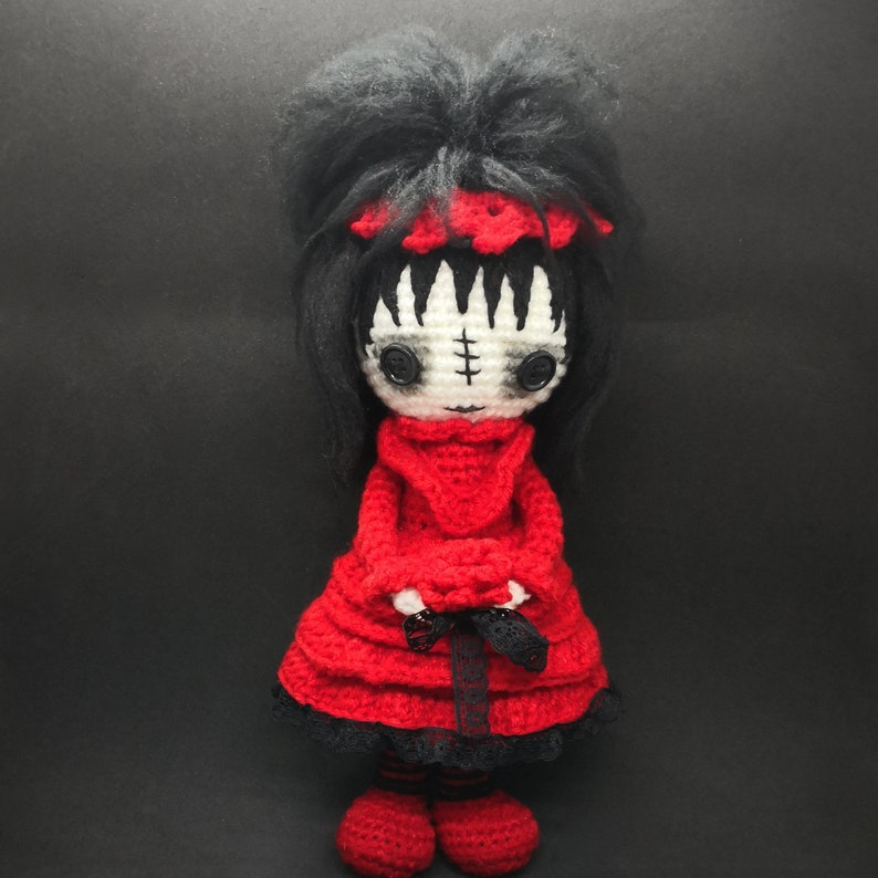SALE 2 Crochet Patterns Monster Goth Amigurumi Dolls, Halloween ...