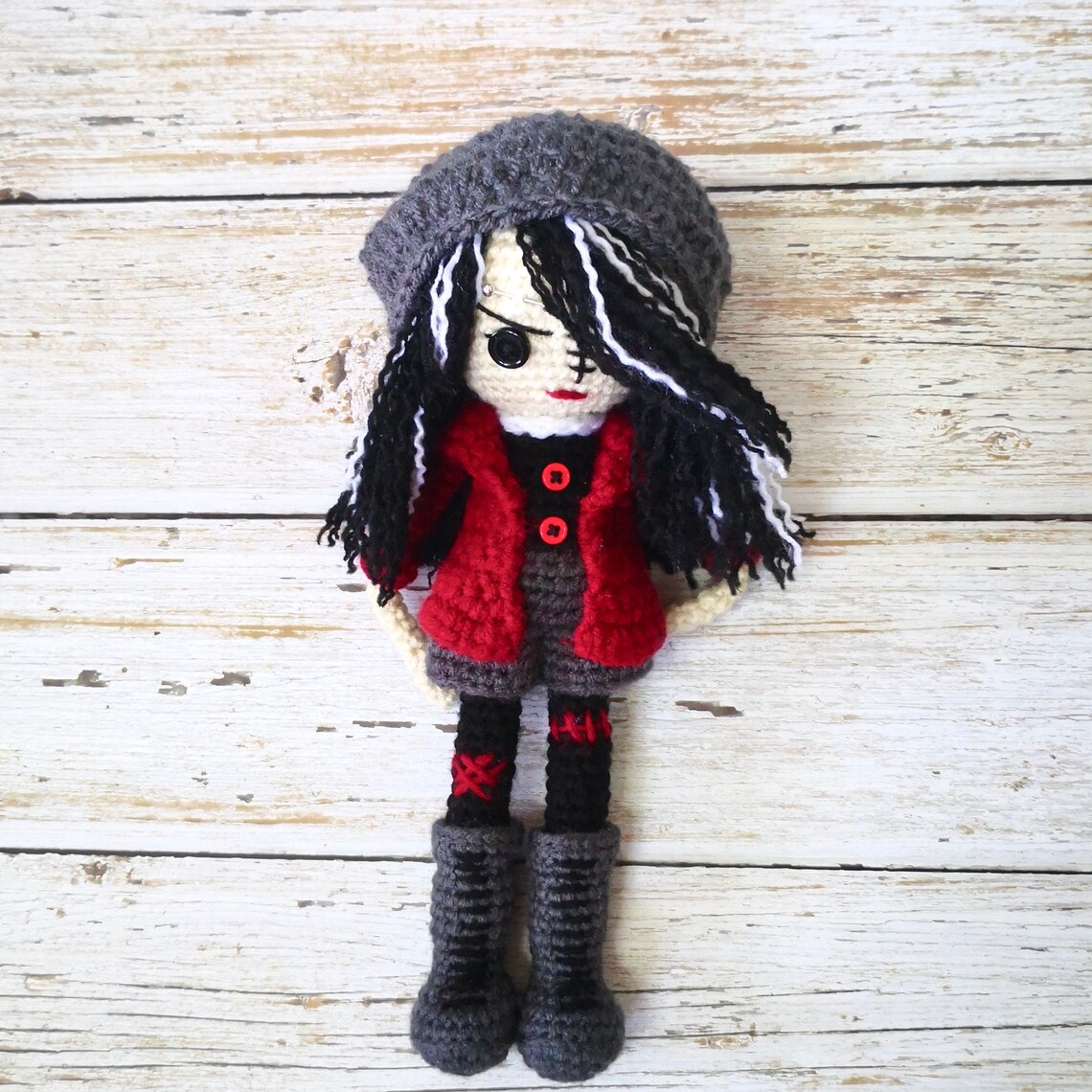 CROCHET PATTERN Rebellious Grunge Girl Emo Doll Amigurumi - Etsy