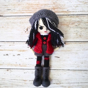CROCHET PATTERN Rebellious Grunge Girl, Emo Doll Amigurumi Pattern ...
