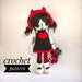SALE 5 CROCHET PATTERNS Rebellious Grunge Girl, Punk Rock Emo Doll ...