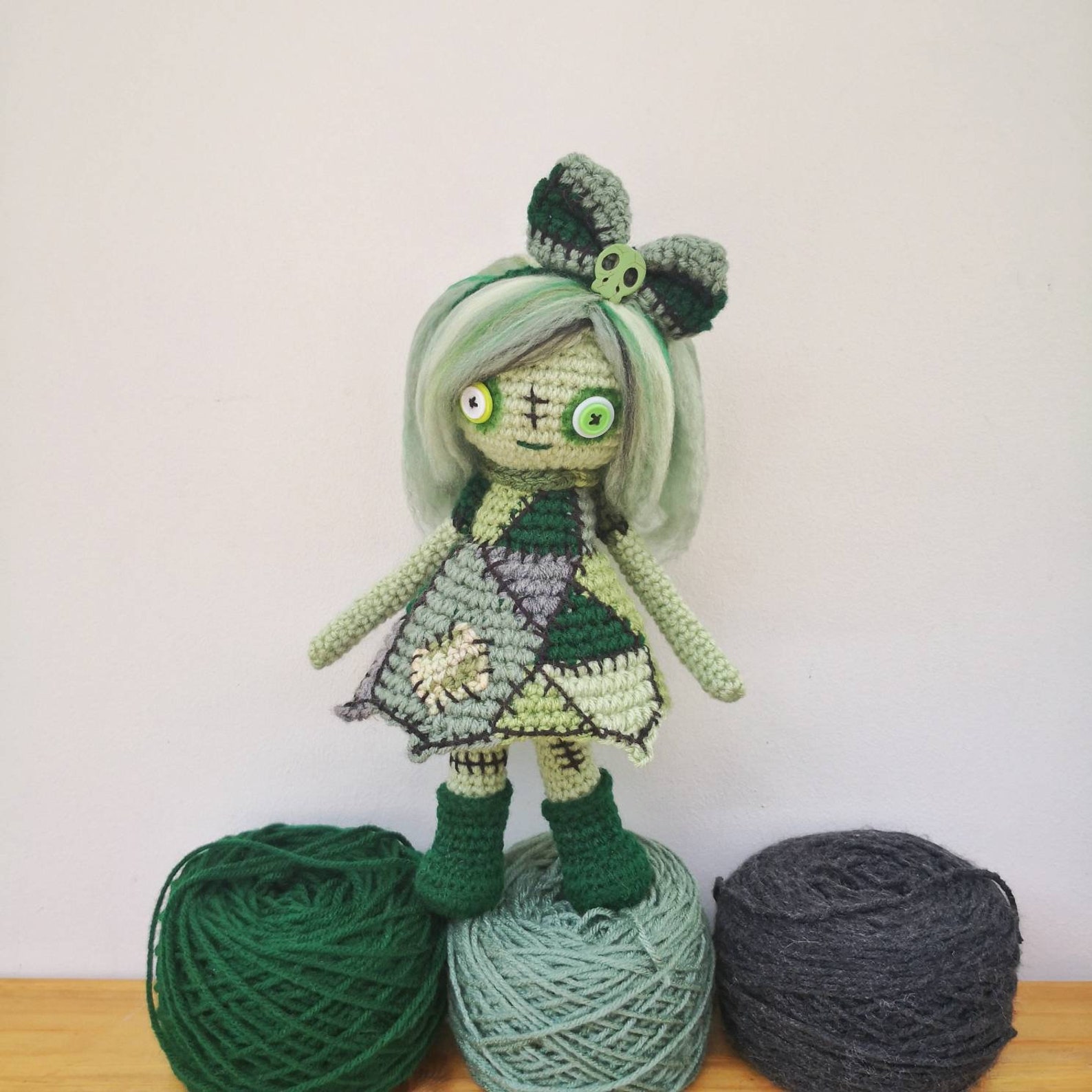 AMIGURUMI PATTERN Patchwork Dolls, Crochet Pattern Doll, Halloween Doll ...
