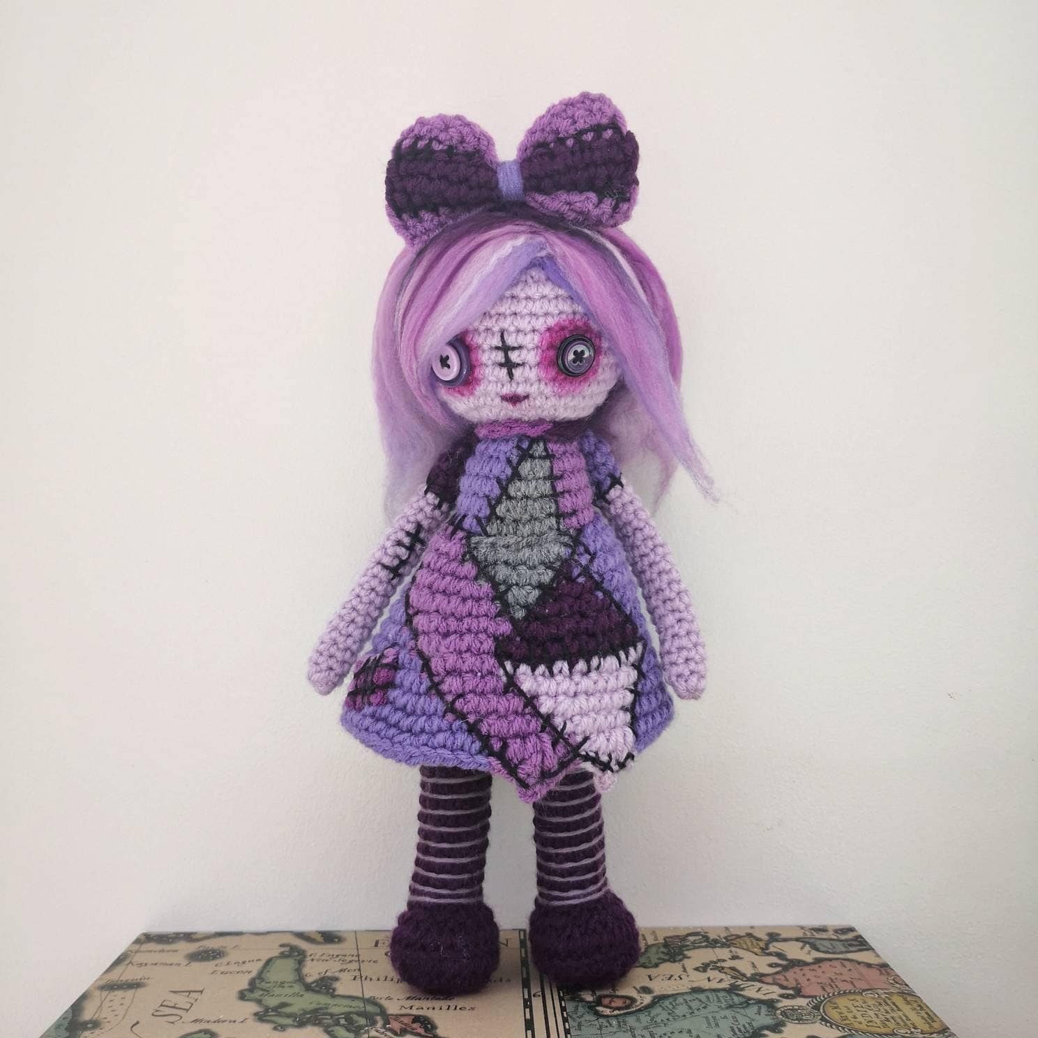 AMIGURUMI PATTERN Patchwork Dolls Crochet Pattern Doll | Etsy