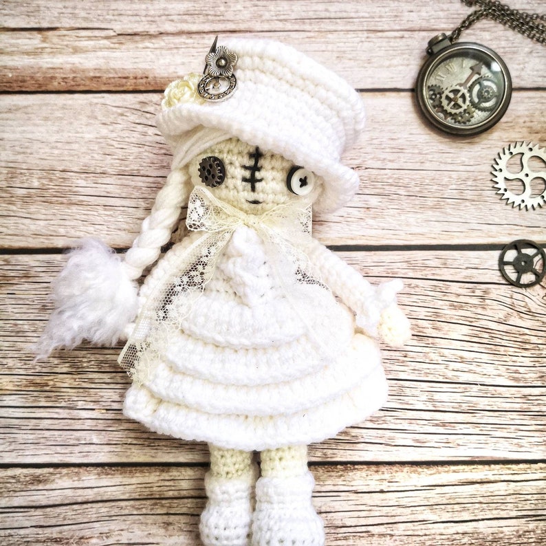CROCHET PATTERN Steampunk Goth Voodoo Doll Cute Doll - Etsy
