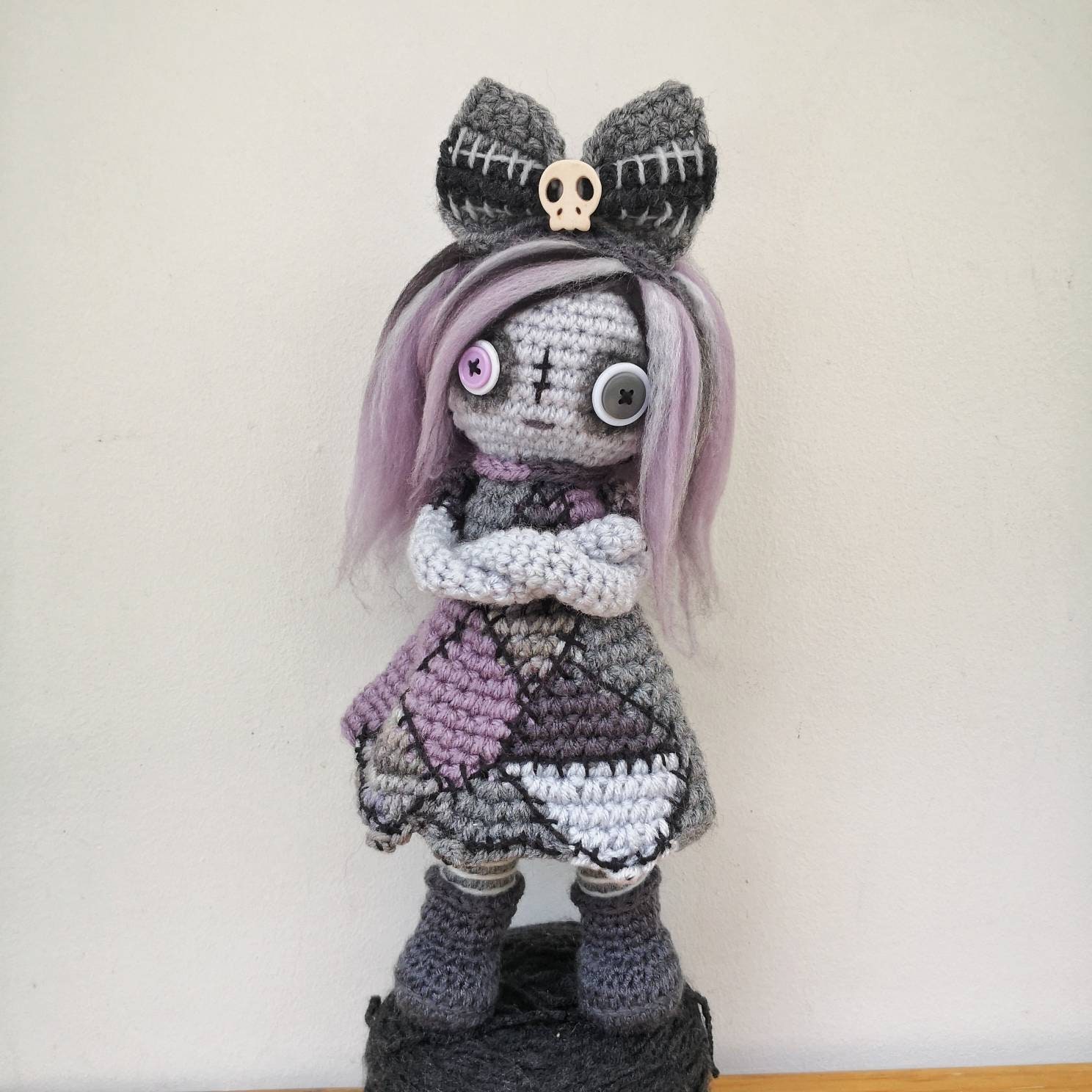 AMIGURUMI PATTERN BUNDLE Goth Girls, Patchwork Dolls, Crochet Doll ...