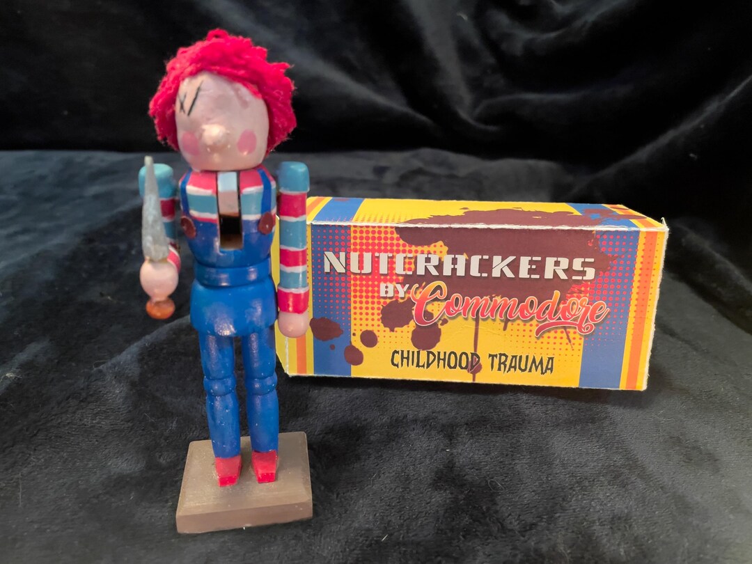 Chucky Nutcracker: Handmade Horror Christmas Ornament, Child's Play ...