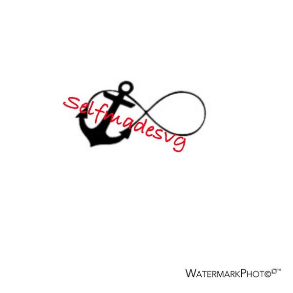 Anchor Infinity Sign - Etsy