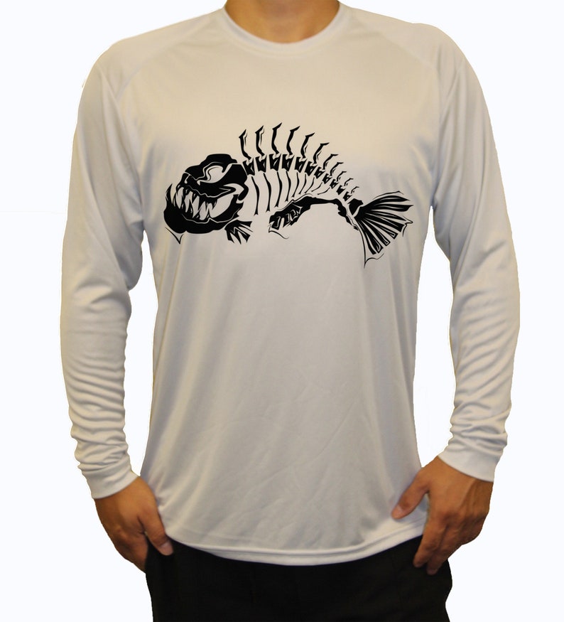 fish-skeleton-t-shirt-long-sleeve-microfiber-performance-upf-etsy