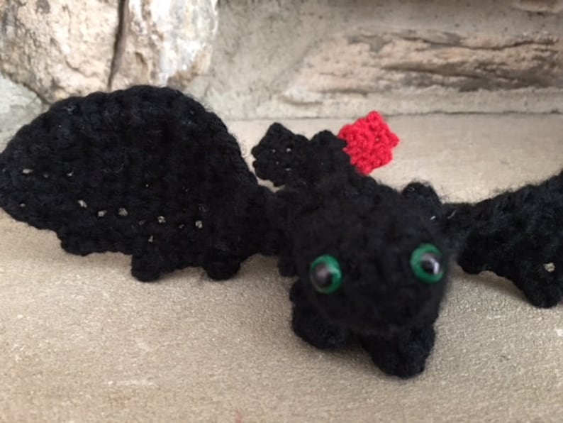 PDF Pattern Amigurumi Tiny Toothless From "how to Train Your Dragon ...