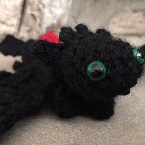 PDF Pattern Amigurumi Tiny Toothless From "how to Train Your Dragon ...