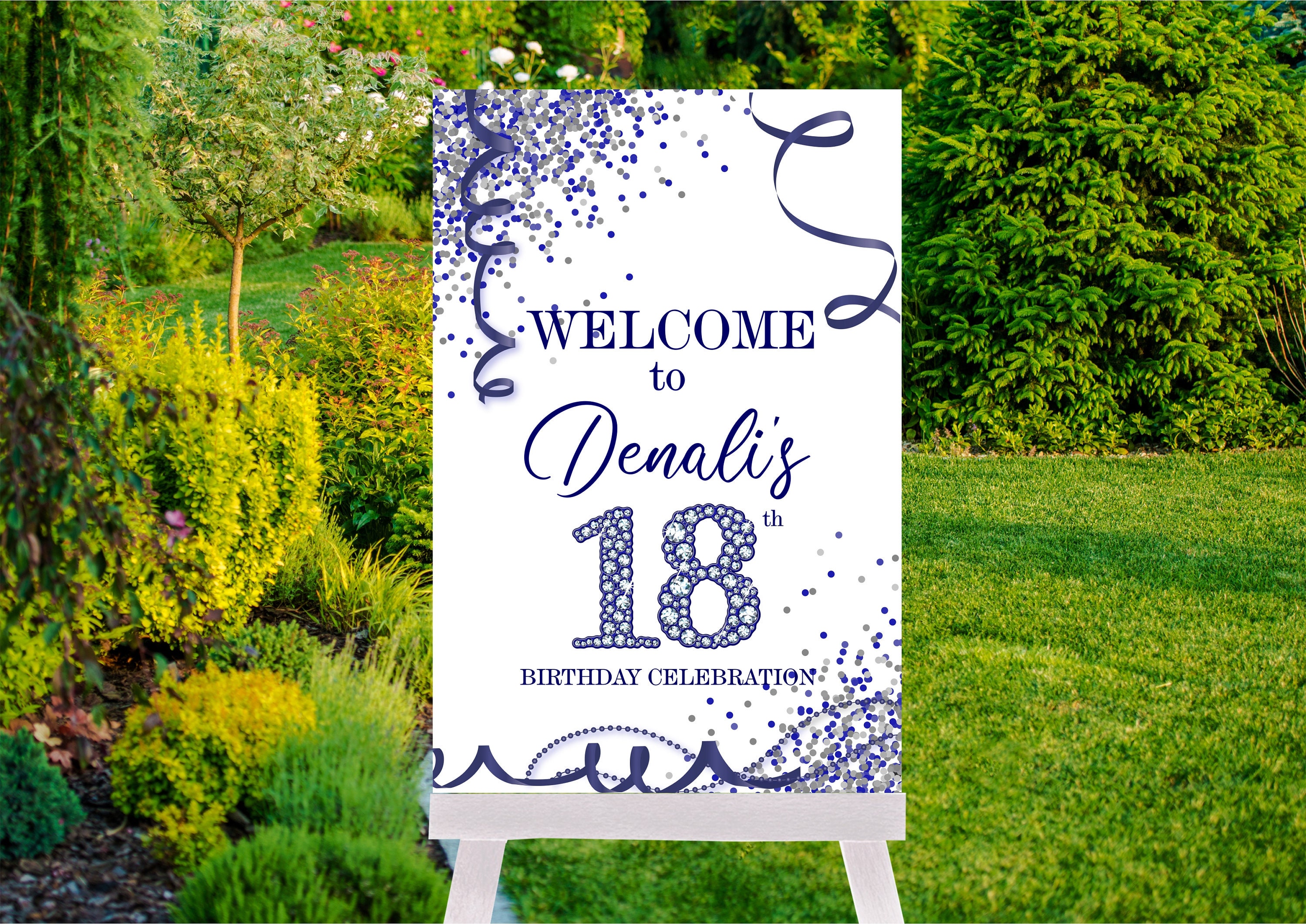 Personalized 18th birthday sign - Etsy België