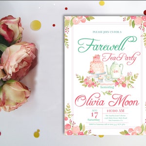 Farewell HIGH TEA Invitation. AFTERNOON Tea Invitation - Etsy Australia