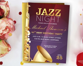 Jazz Birthday Party - Etsy