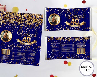 Blue Candy Wrapper - Etsy