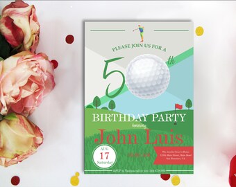 50th Golf Theme Birthday - Etsy