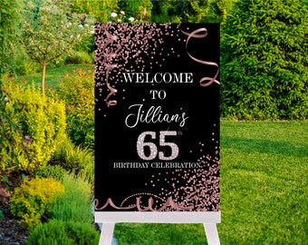 65th Birthday Sign - Etsy