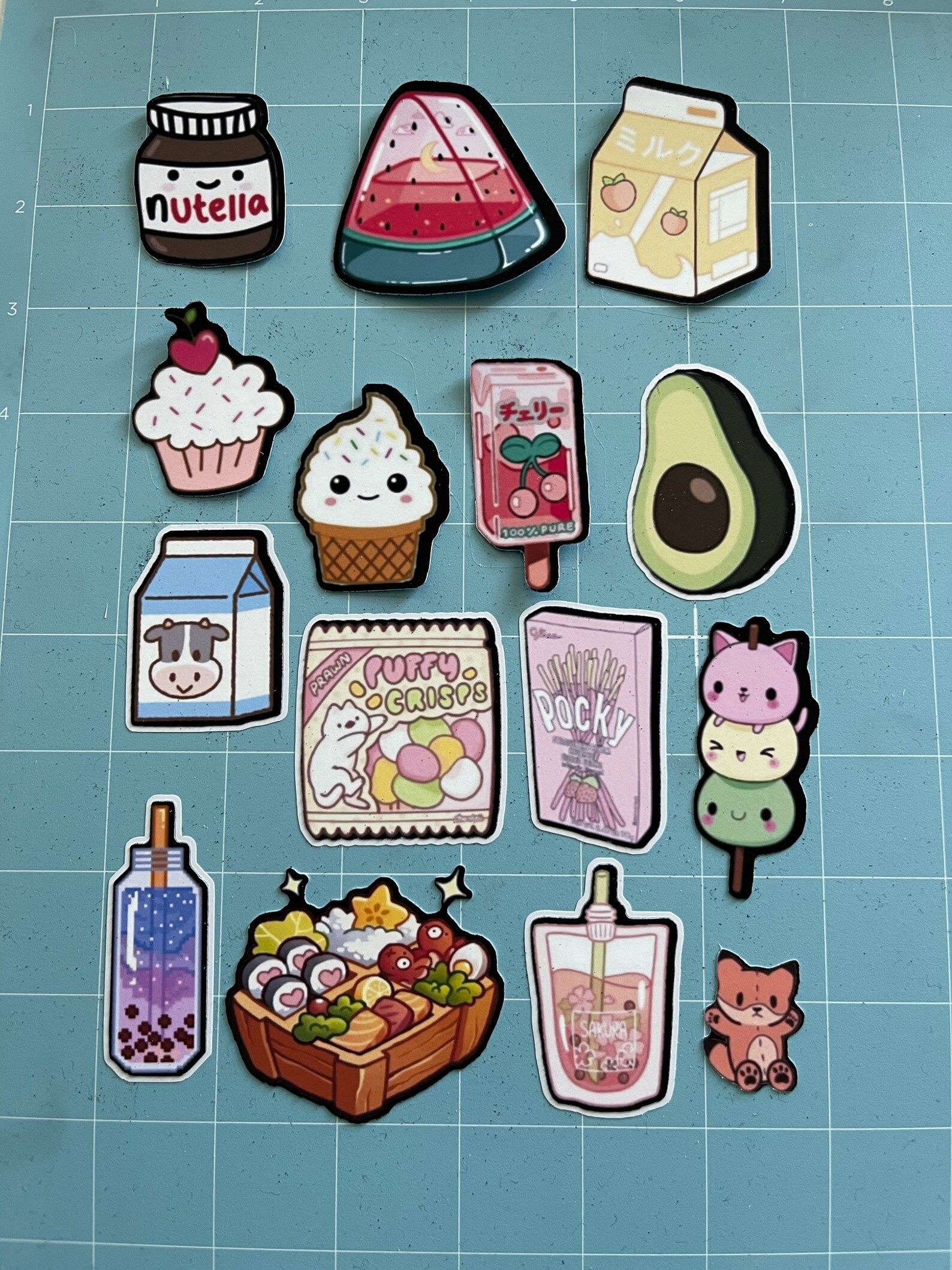 Cute Kawaii Food and Drink Water Resistant Vinyl Stickers - Etsy