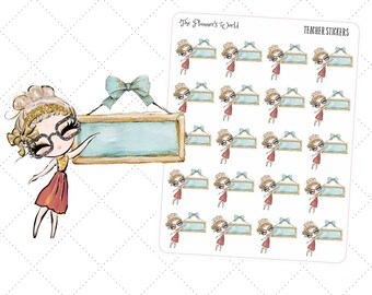 School Printable Stickers for Planner, Bulletjournal, Scheduler ...
