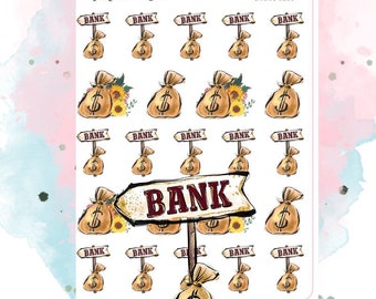 Money Bag Stickers - Etsy