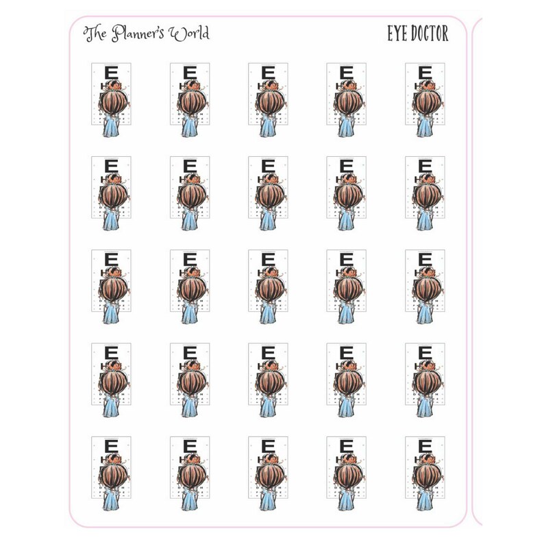 Eye Doctor Appointment Planner Stickers - Etsy