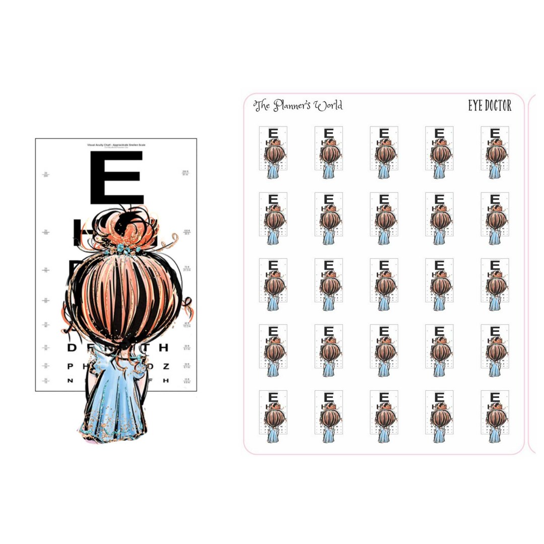 Eye Doctor Appointment Planner Stickers - Etsy