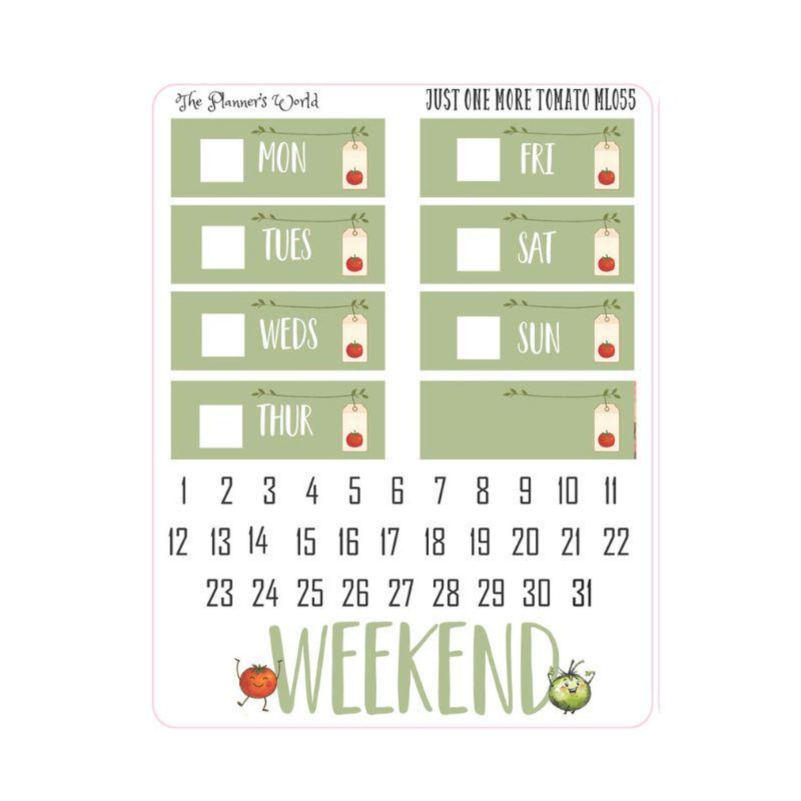Planner Sticker Kit Vertical Weekly Stickers A5 Stickers - KIT-257 Just ...