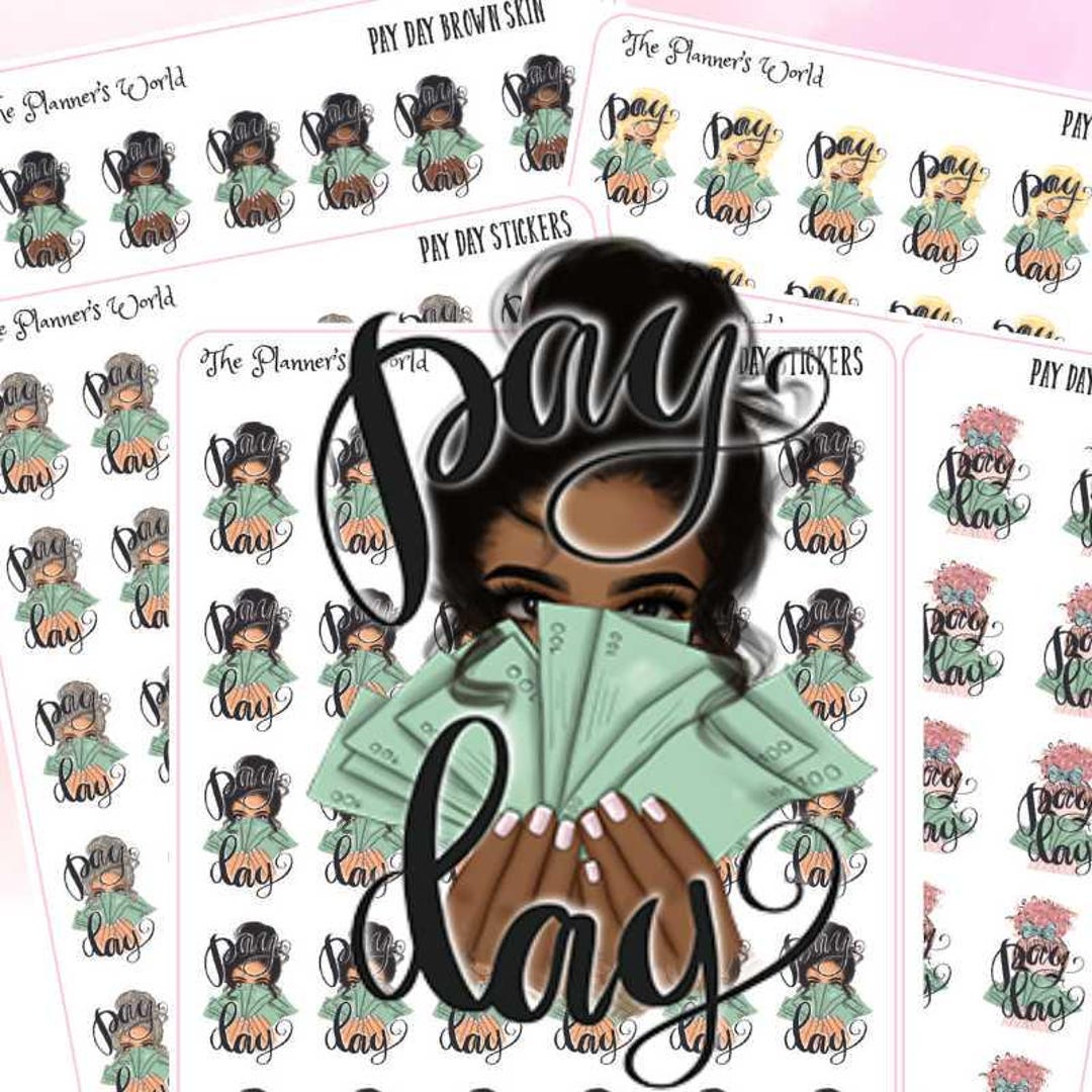 Payday Planner Stickers - Finance Tracker - Adulting Stickers || Script ...