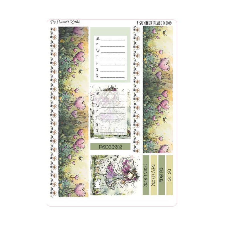 Planner Sticker Kit Vertical Weekly Stickers A5 Stickers - KIT-258 A ...