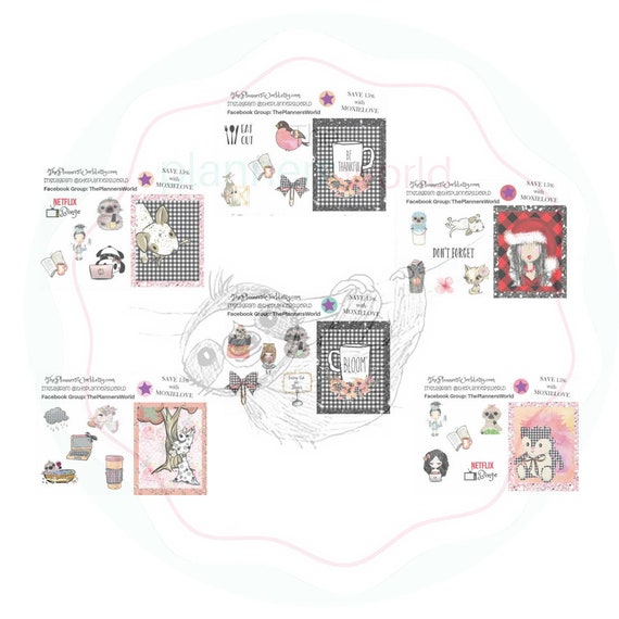 Stickers Paper Paper & Party Supplies Character Sticker Samplers by The ...