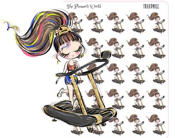 Treadmill Stickers | Etsy