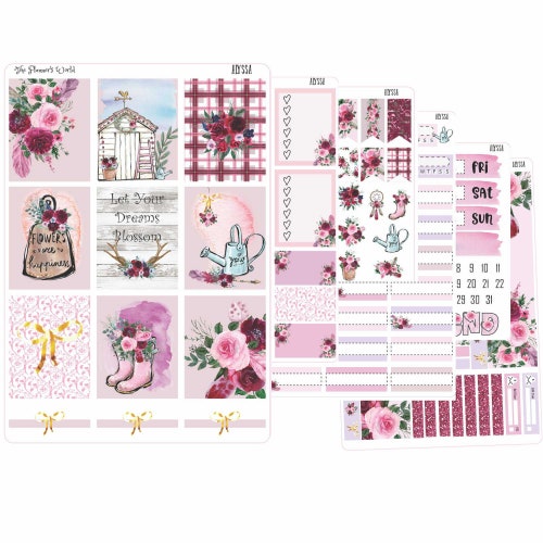 Deluxe Weekly Planner Sticker Kit - Etsy