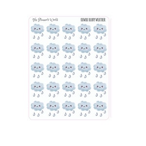Weather Sticker Mini Weather Icon Planner Stickers - Etsy