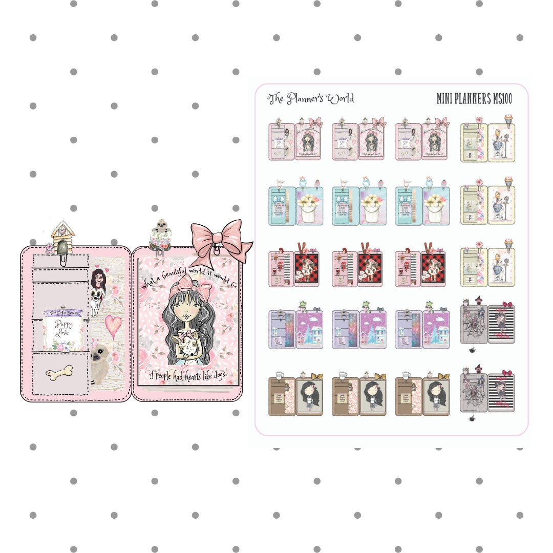 Assorted Mini Open Planners Planner Stickers - Etsy