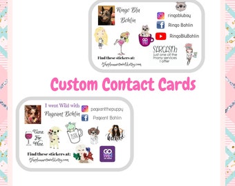 Planner Stickers Planner Meetup Contact Cards Style One - Etsy