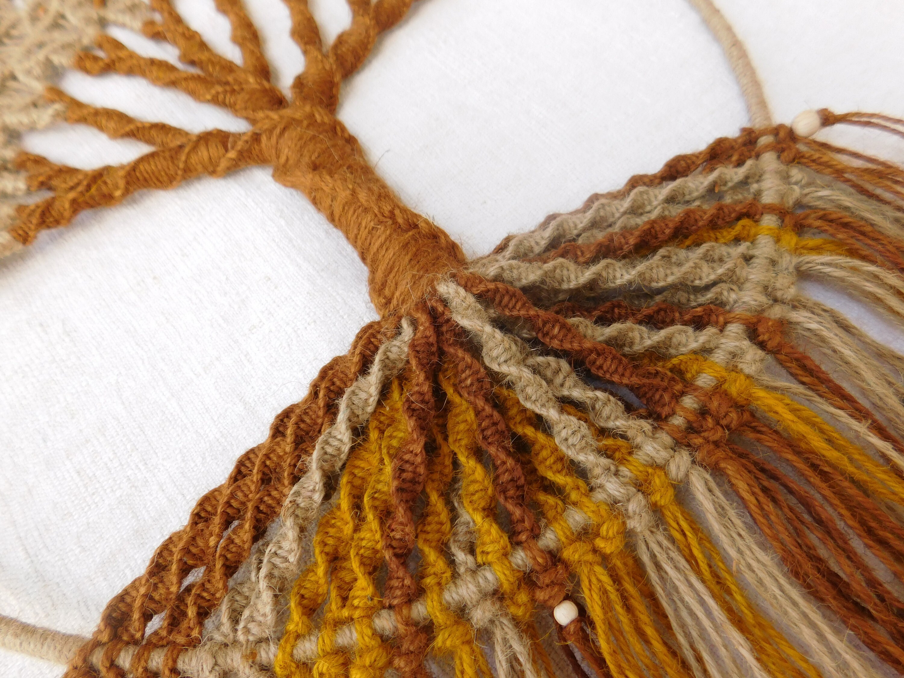 Handmade Macrame Wall Hanging - Tree of Life - Natural Beige/light ...