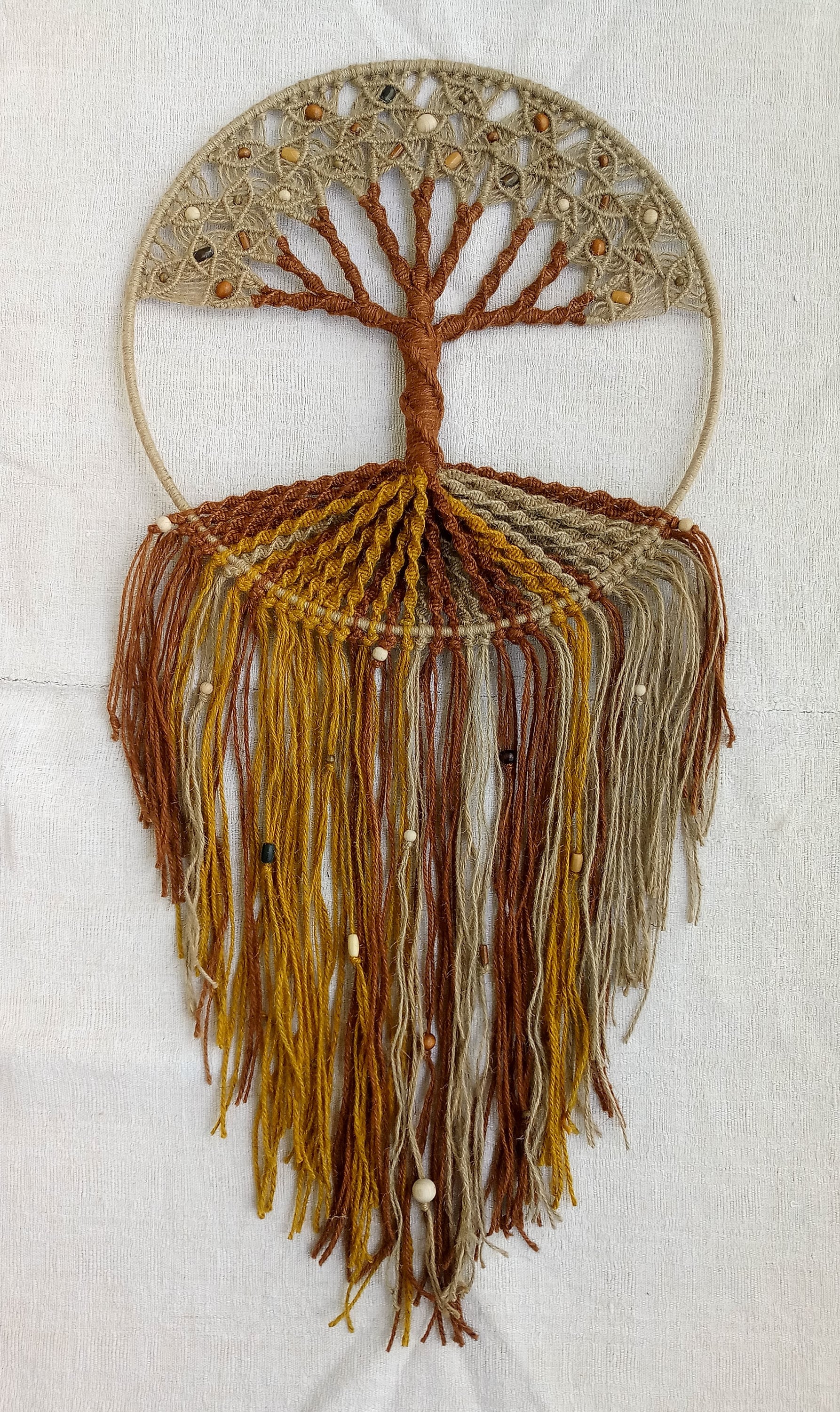 Handmade Macrame Wall Hanging Tree of Life Natural Beige/light Brown ...