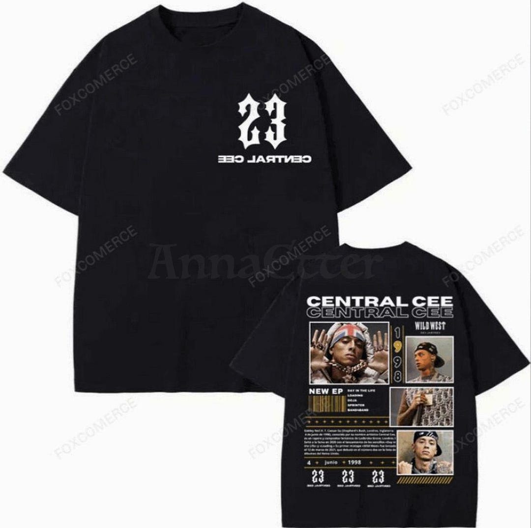 Rare Central Cee Shirt, Collector’s Graphic Rap Tee, Limited Edition ...