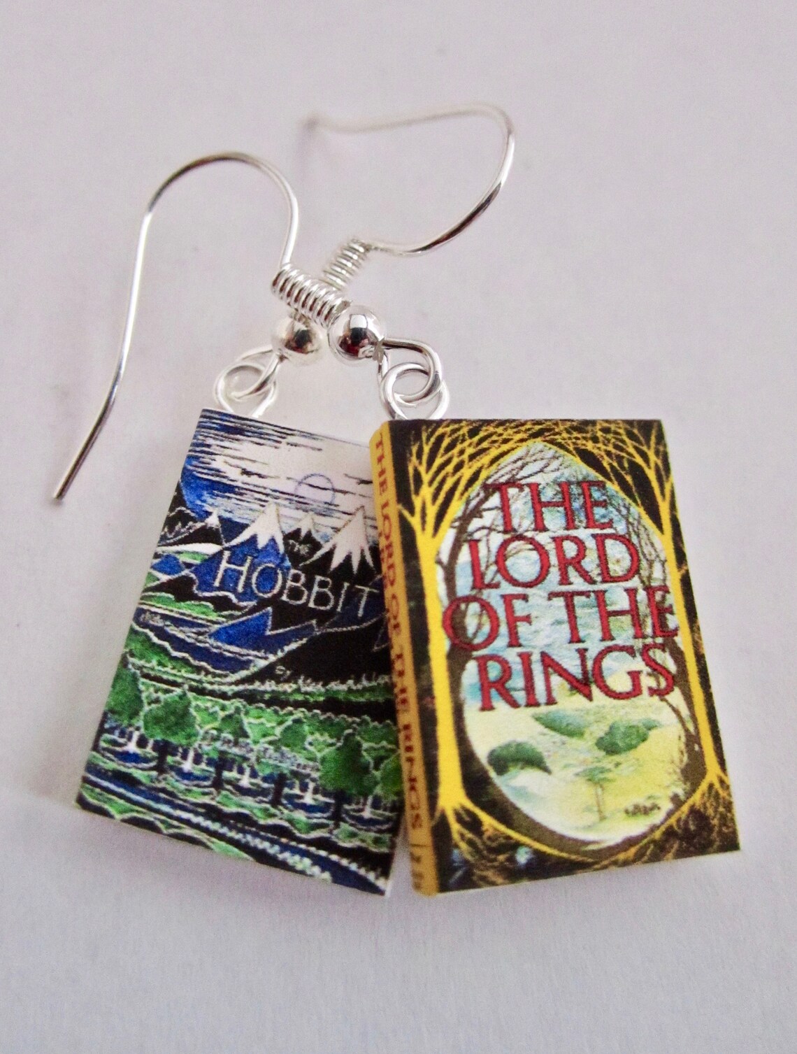 Miniature Book Earrings From the Earring Library | Etsy