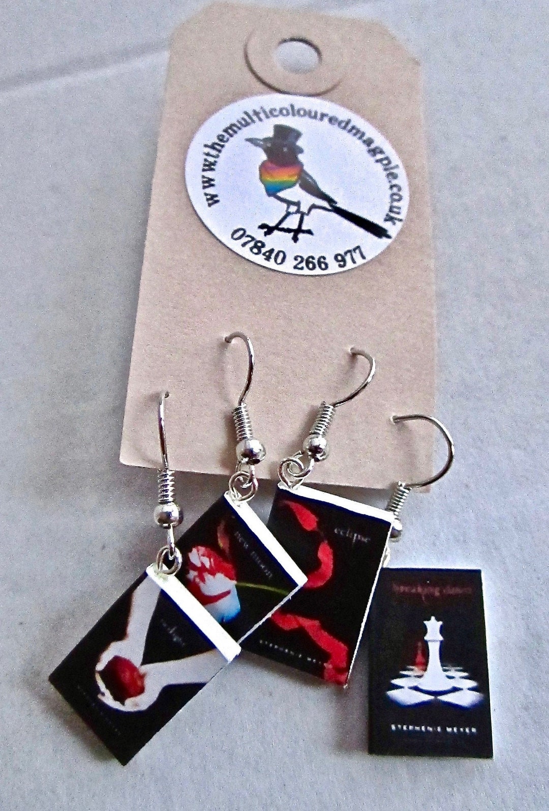 Miniature Book Earrings in Twilight Saga Style From "the Earring ...