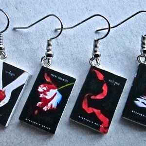 Miniature Book Earrings in Twilight Saga Style From the Earring Library ...