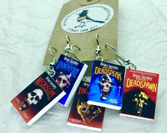 Miniature Book Earrings From "the Earring Library" - Etsy UK