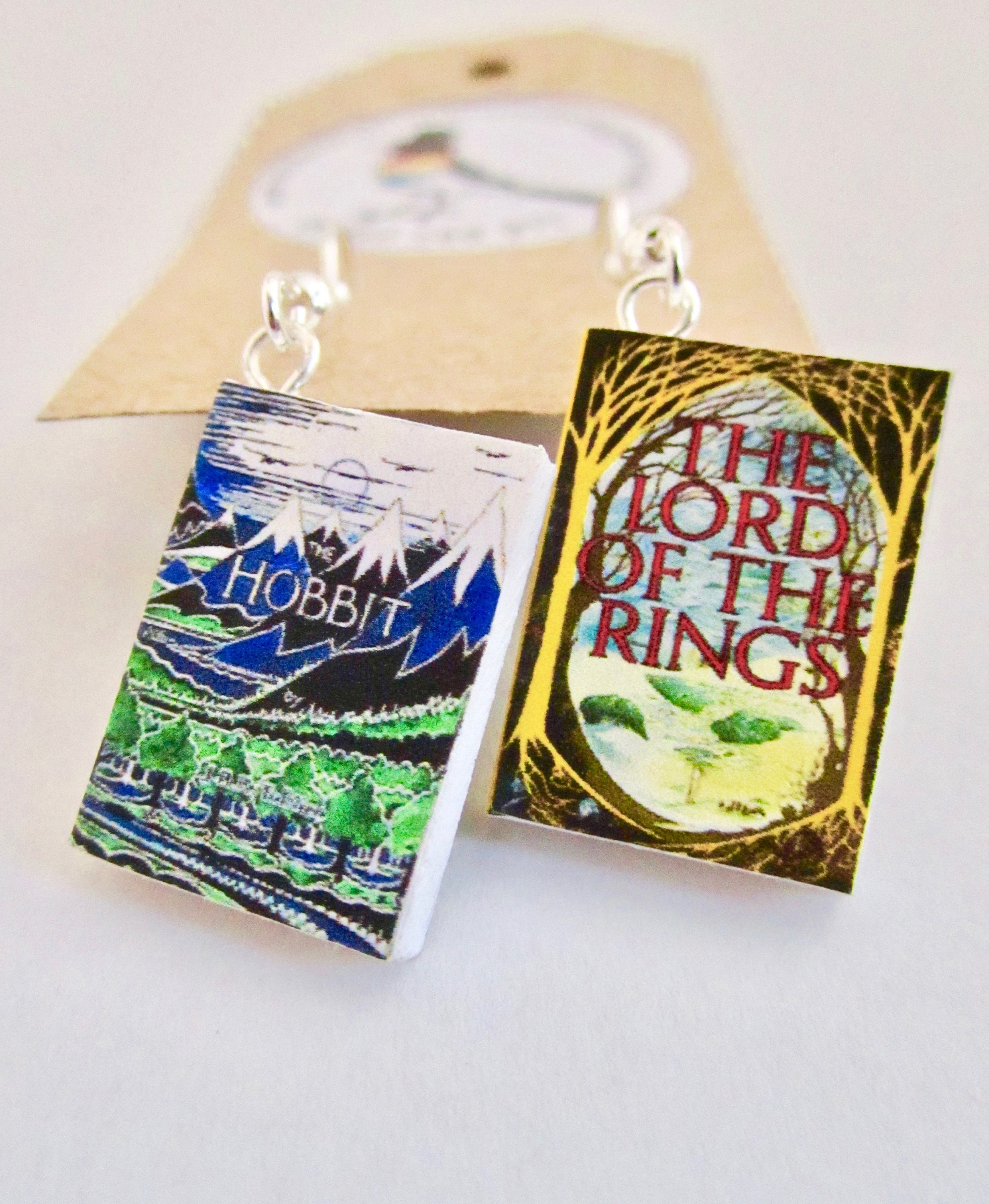 Miniature Book Earrings From the Earring Library - Etsy UK