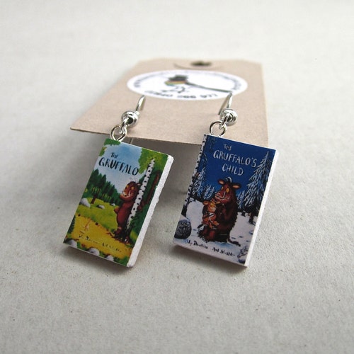 Miniature Book Earrings From the Earring Library - Etsy UK