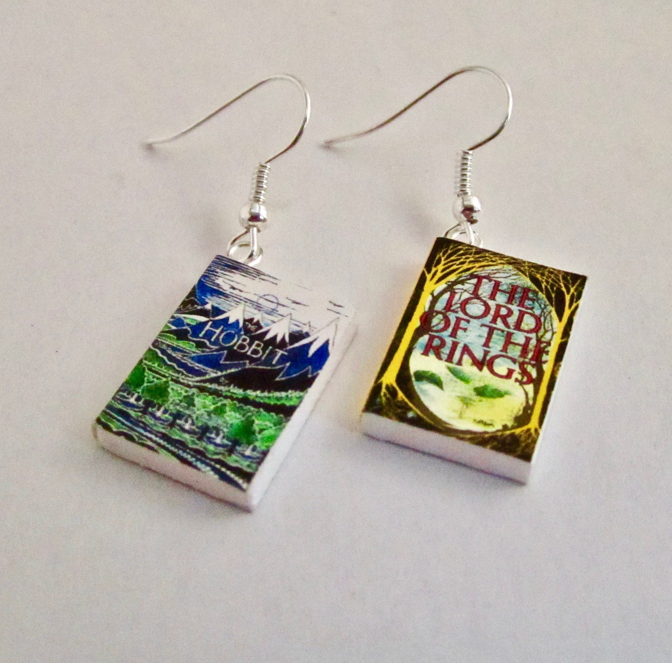 Miniature Book Earrings From the Earring Library - Etsy UK